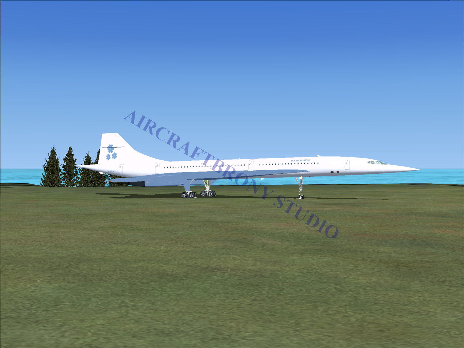 Double Diamond Aerospatiale Concorde (Digital Image) – Aircraftbrony Studio