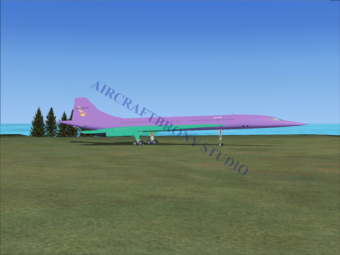 Firelight Aerospatiale Concorde (Digital Image) – Aircraftbrony Studio
