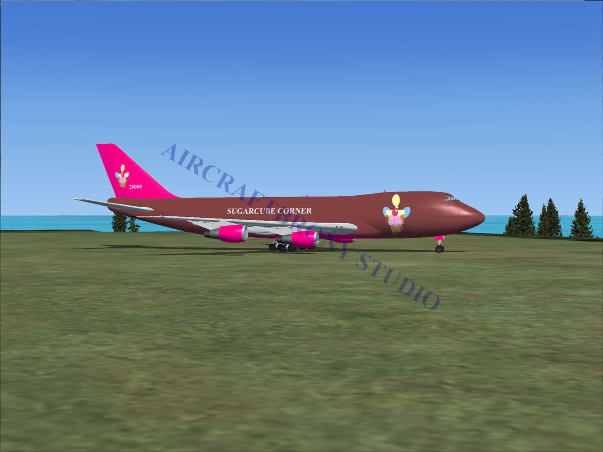 Sugarcube Corner Boeing 747-200 (Digital Image) – Aircraftbrony Studio